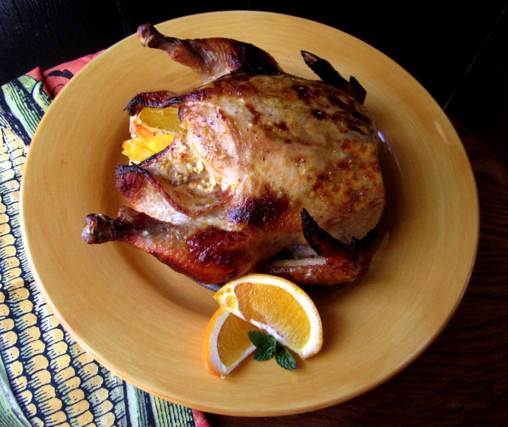 Honey, Ginger & Garlic Roasted Chicken ⋆